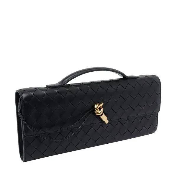 Bottega Veneta Andiamo Clutch - Black