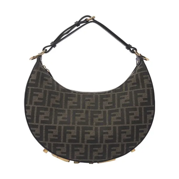 Fendi Small Ff Graphy Shoulder Bag - Brown