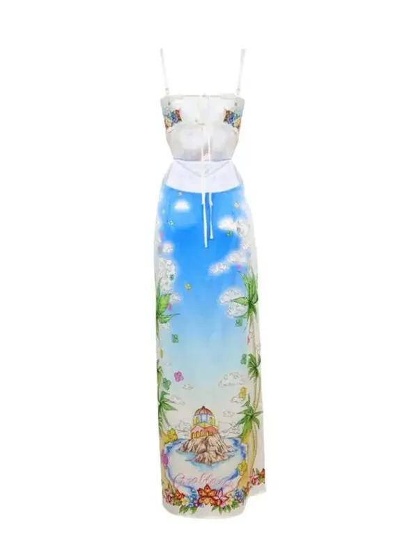 Casablanca Printed Maxi Dress