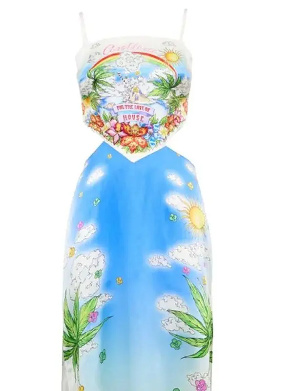 Casablanca Printed Maxi Dress