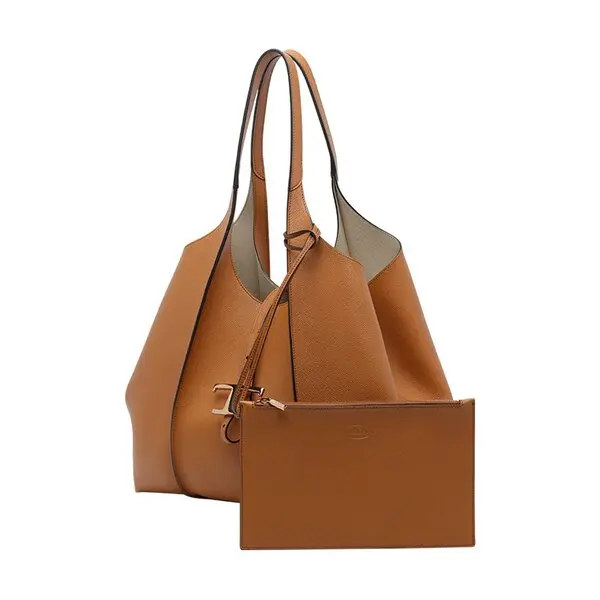 TOD'S Medium T-timeless Shopping Bag - Brown