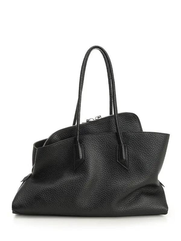 Attico Medium La Passeggiata Shoulder Bag - Black