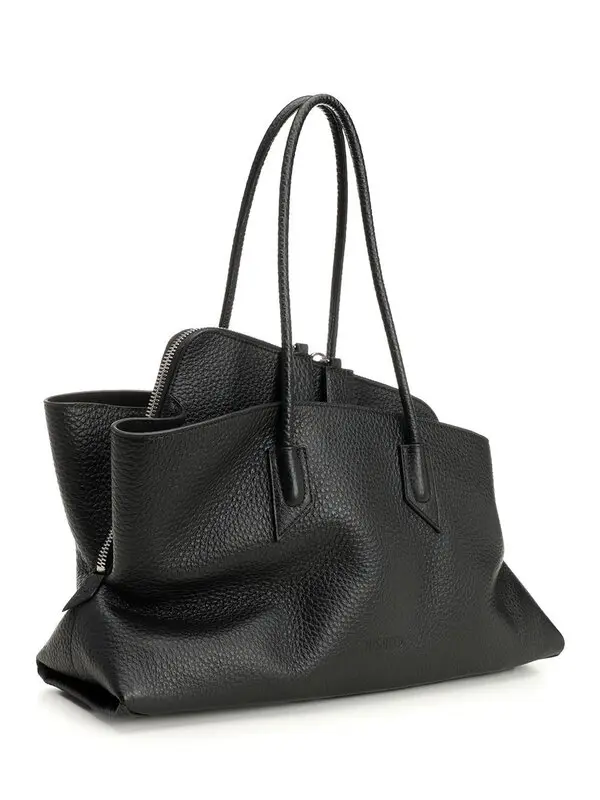 Attico Medium La Passeggiata Shoulder Bag - Black