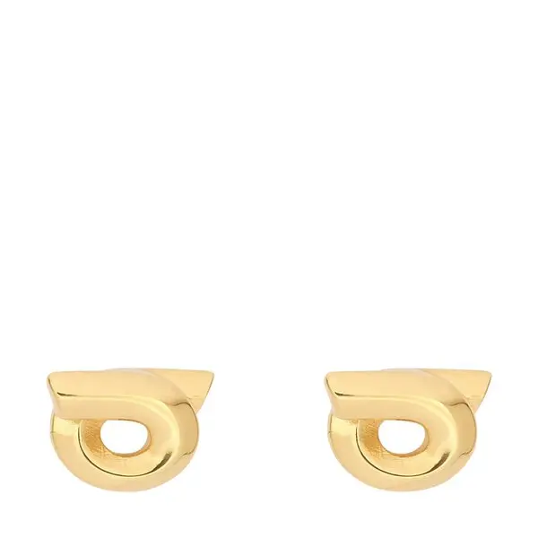 FERRAGAMO Small Gancini Earrings - Gold