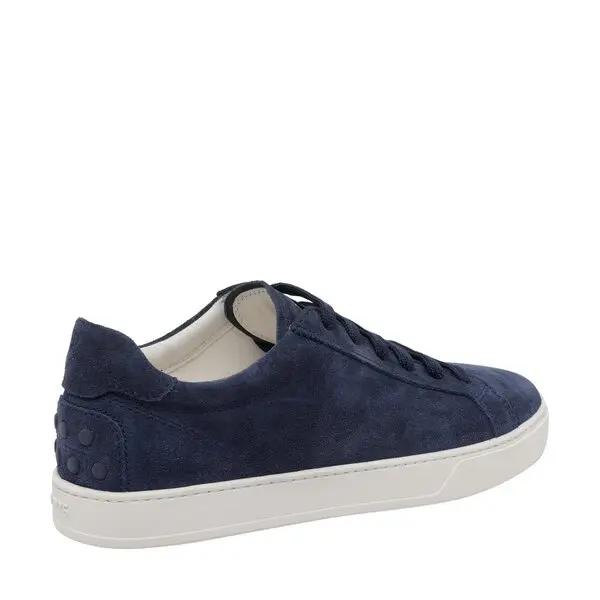 TOD'S Suede Lace-up Sneakers - Blue