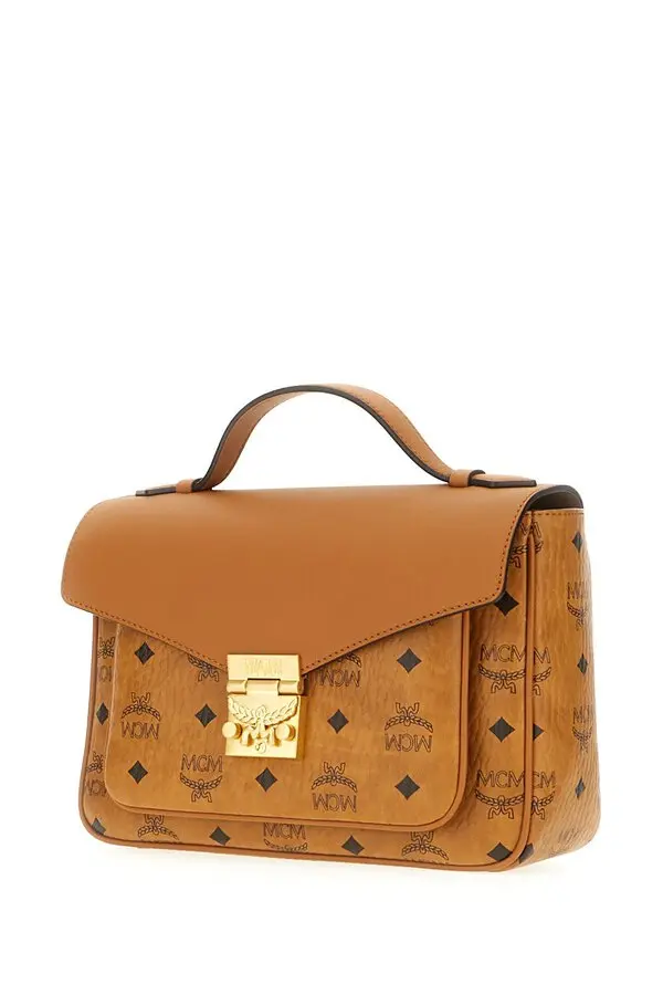 Mcm Monogram Top Handle Bag - Multicolor