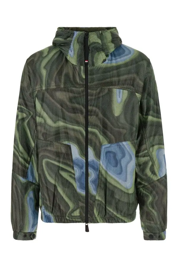 Moncler Hooded Zip-up Jacket