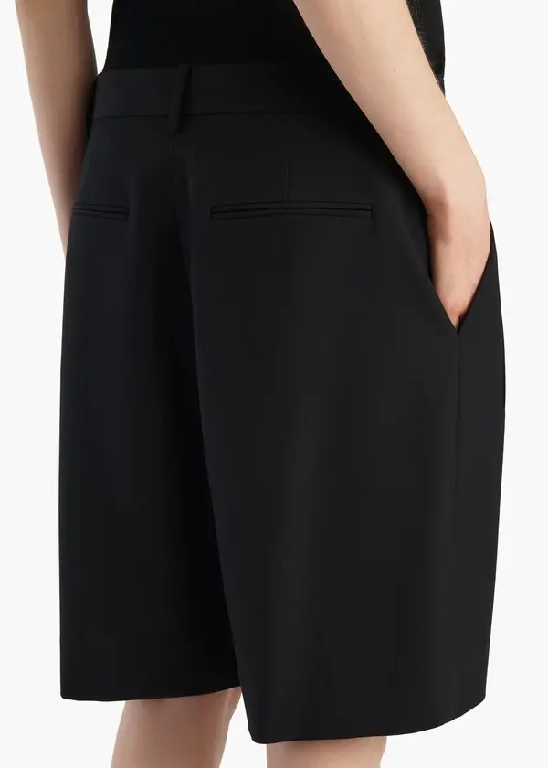 Khaite Auggie Wool Shorts