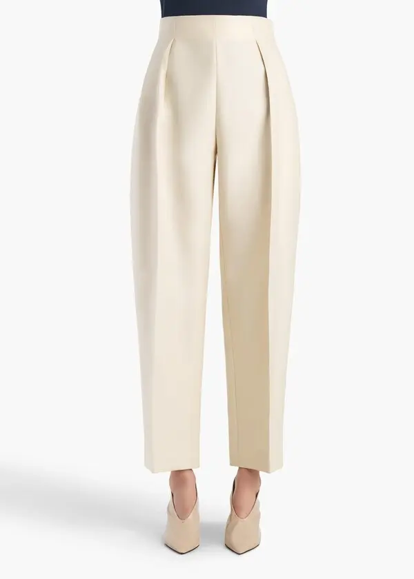 Khaite Somera Pant In Sculptural Cady