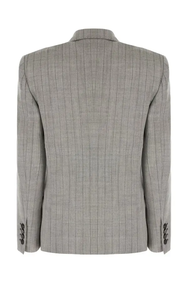 Stella McCartney Double Breasted Pinstripe Blazer - Multicolor