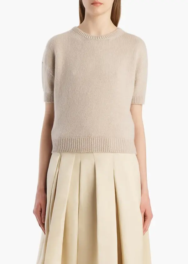 Khaite Cashmere Crewneck Sweater - Sepia