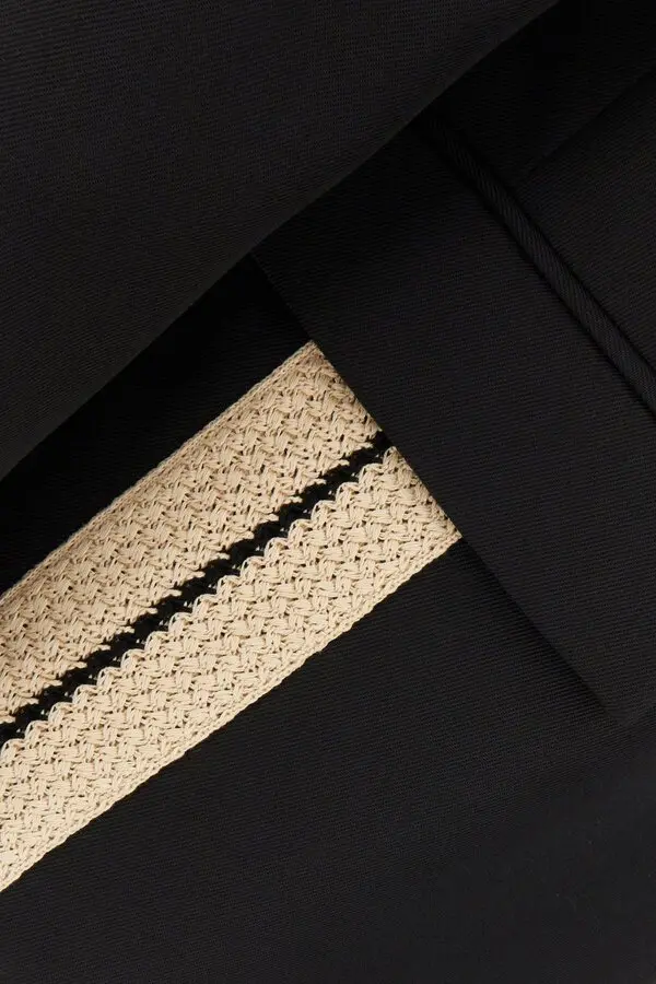 Palm Angels Single Breasted Blazer With Striped Detailing