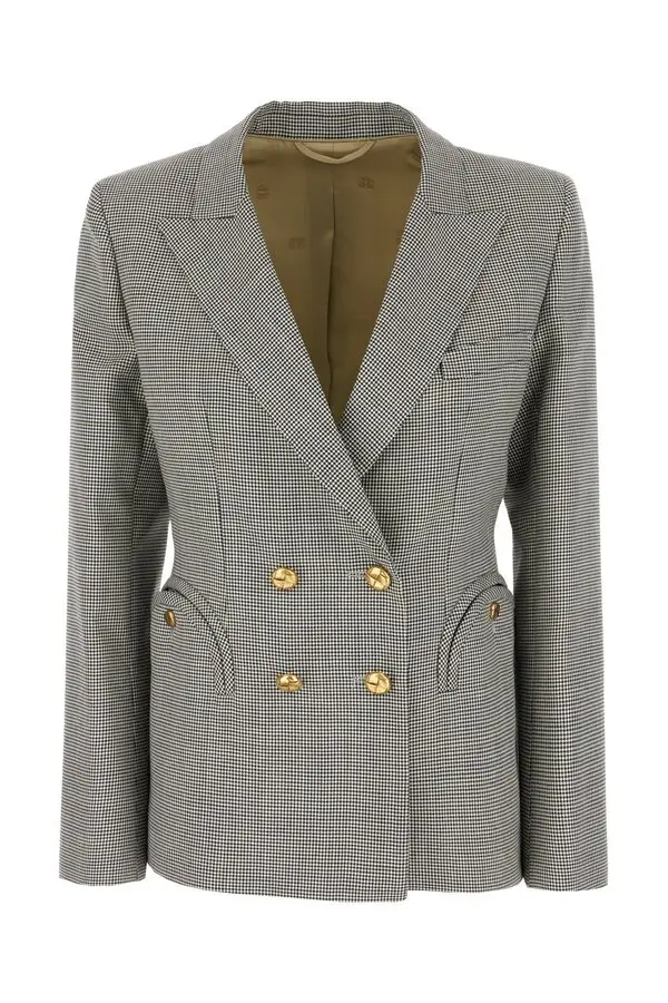 BLAZÉ MILANO Double-breasted Checked Blazer - Multicolor
