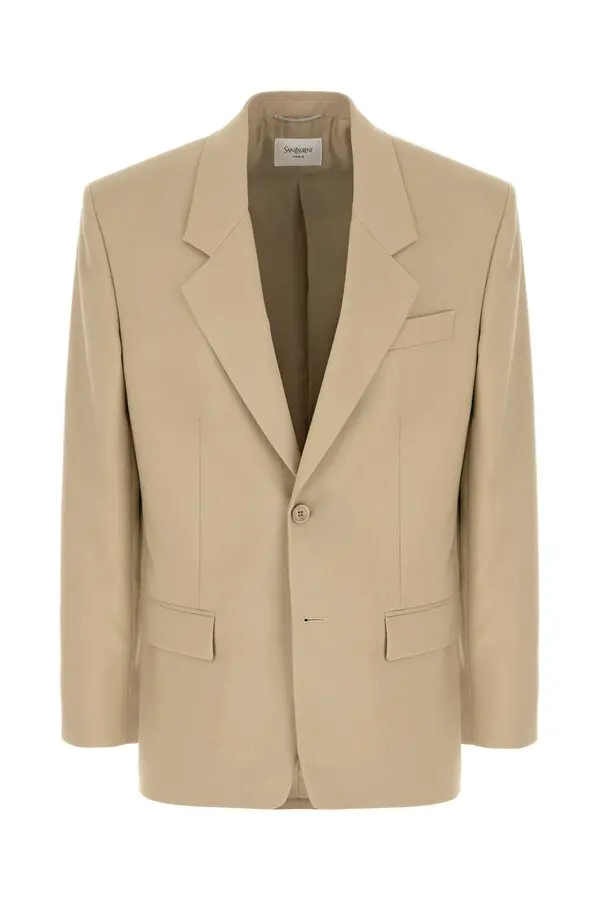 Saint Laurent Beige Blazer - Multicolor