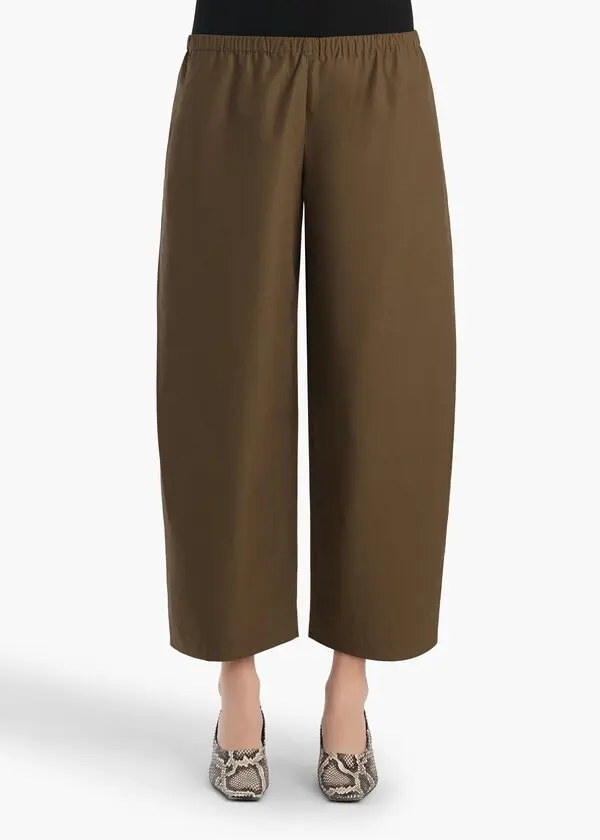 Khaite Roma Pant - Dark Olive