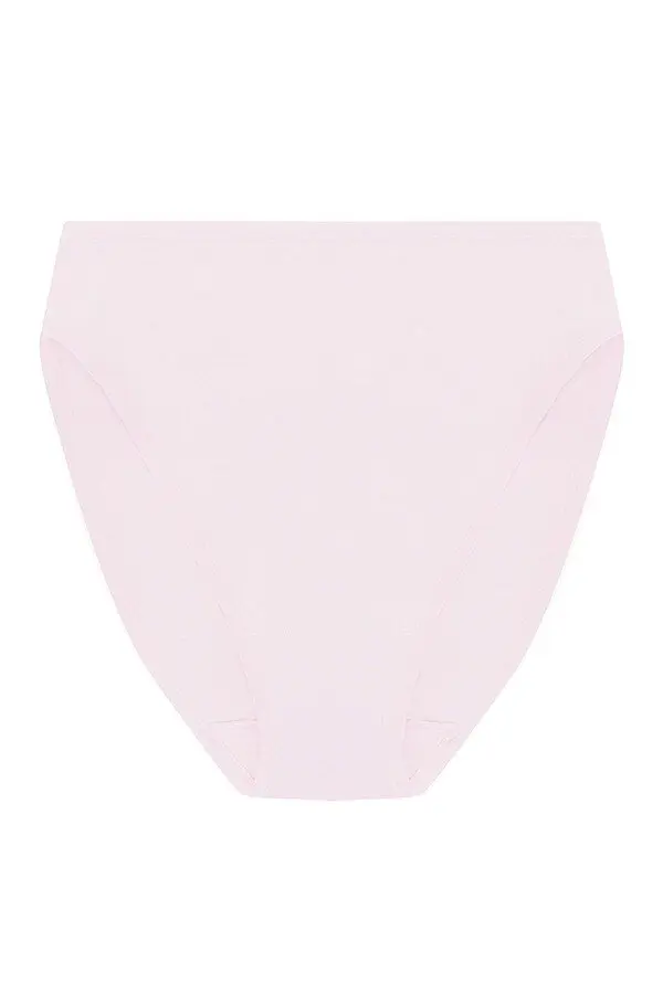 Natori Bliss Bare Cotton High Cut Brief - Red