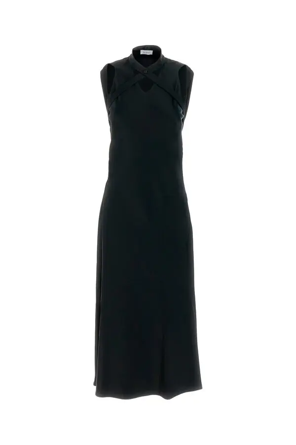 Off-White Sleeveless Midi Dress