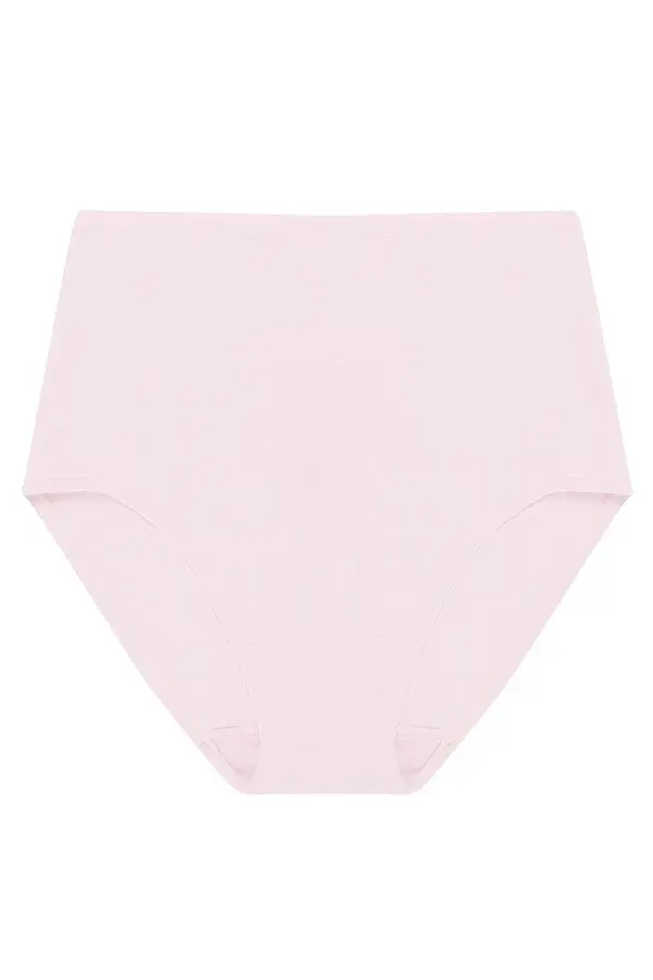 Natori Bliss Bare Cotton High Waist Brief - Red