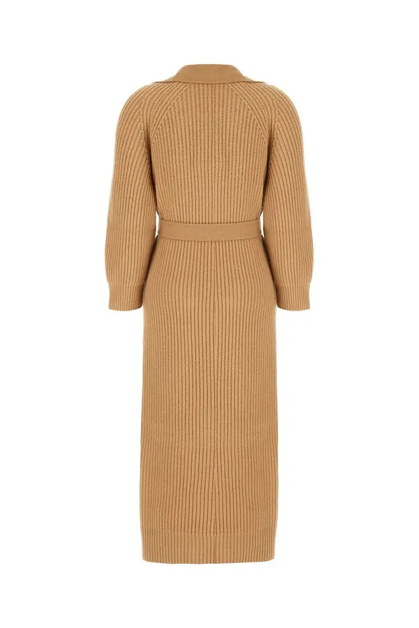 Max Mara Wool Blend Belted Cardigan Coat - Multicolor