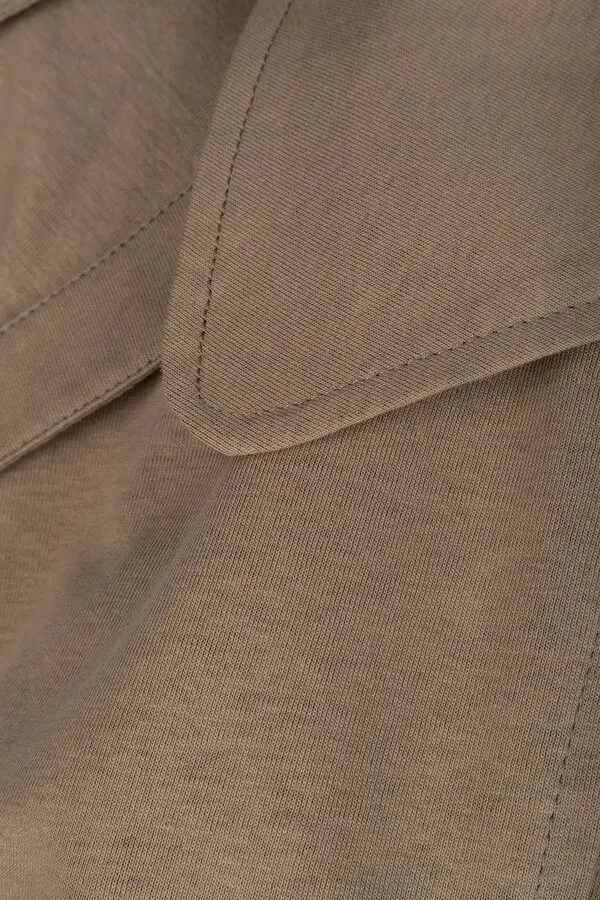 Balenciaga Double Breasted Trench Coat With Belt - Multicolor