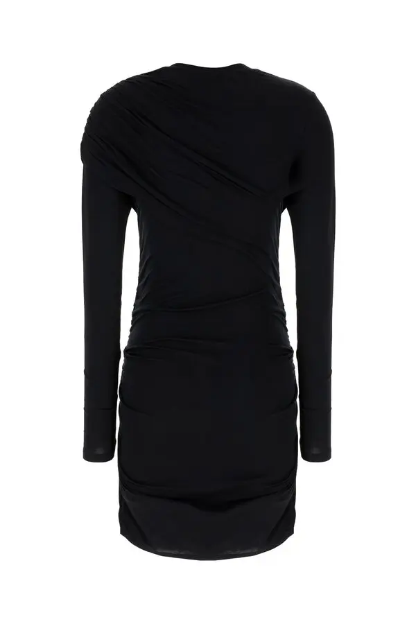 Isabel Marant Étoile Black Long Sleeve Ruched Dress