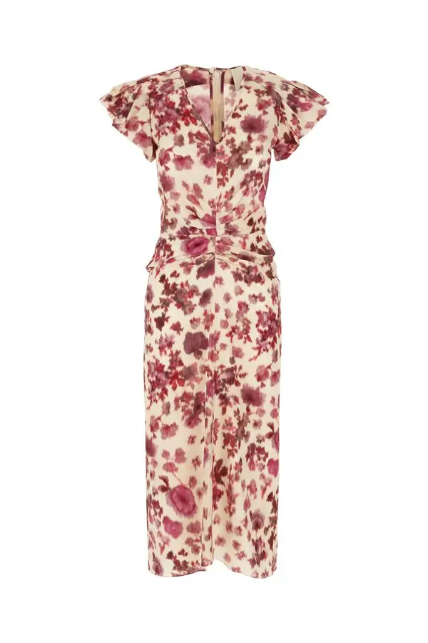 Isabel Marant Étoile Floral Print Draped Dress - Multicolor