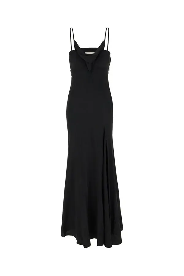 Isabel Marant Étoile Black Draped Dress With Open Back
