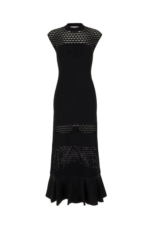 LANVIN Knit Dress With Crochet Detail