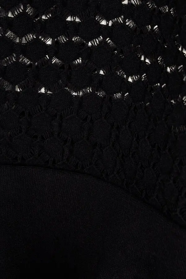 LANVIN Knit Dress With Crochet Detail