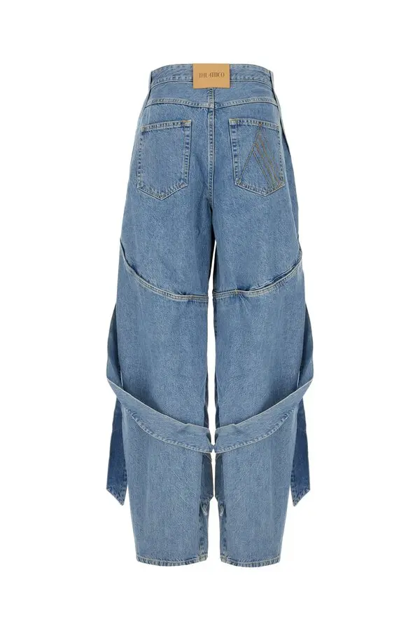 Attico Wide Leg Jeans - Multicolor