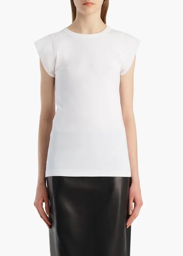 Khaite Angel Top In Japanese Cotton - Chalk