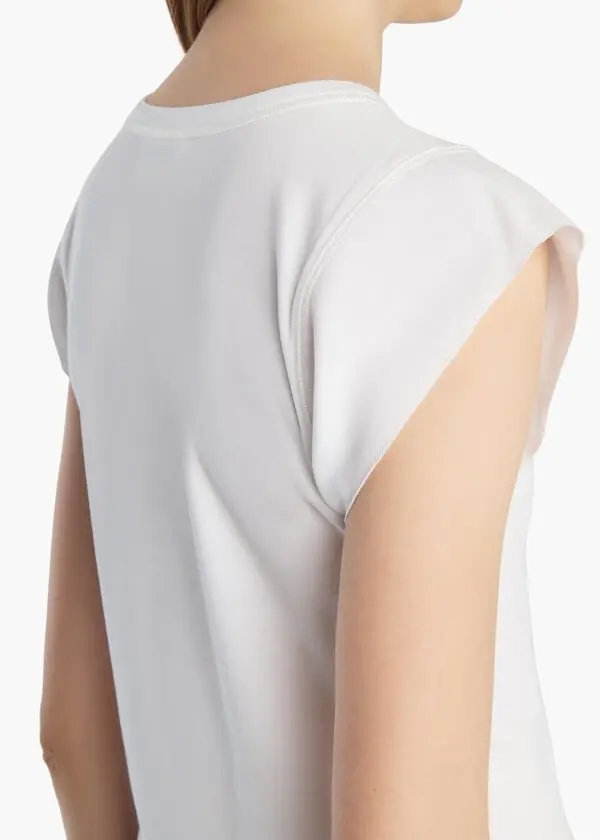 Khaite Angel Top In Japanese Cotton - Chalk