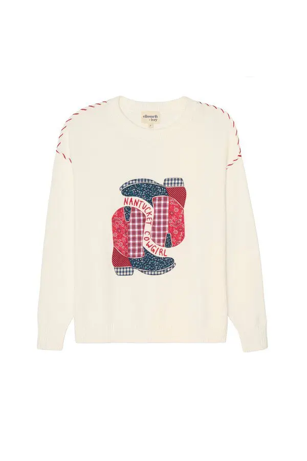 ELLSWORTH + IVEY Riley Crewneck - Neutral