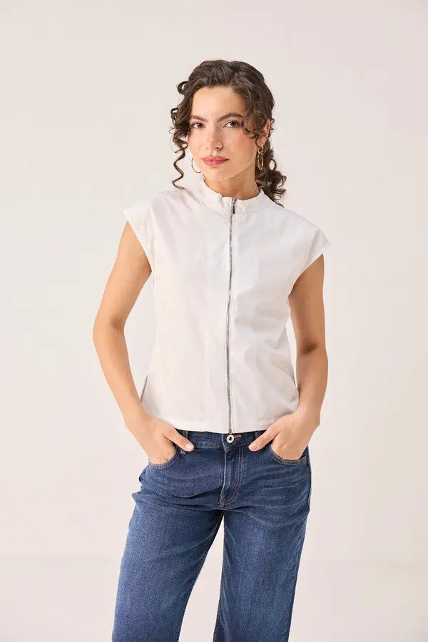 REISTOR Organic Cotton Front Zip Top