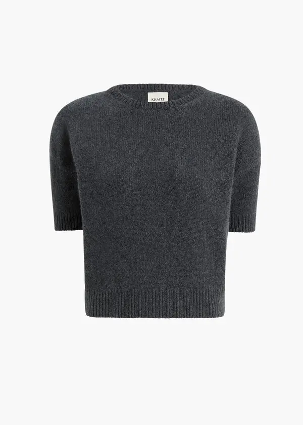 Khaite Cashmere Crewneck Sweater - Charcoal