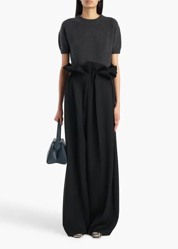 Khaite Cashmere Crewneck Sweater - Charcoal