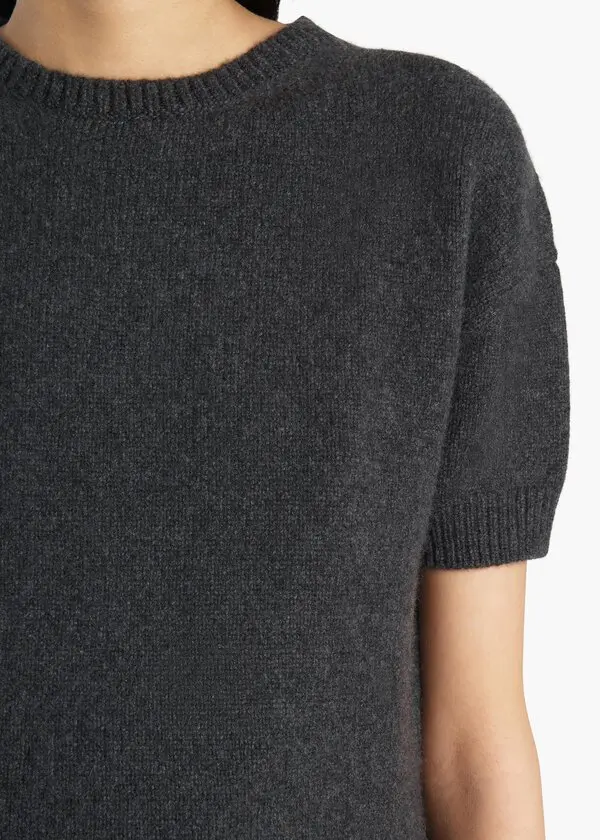 Khaite Cashmere Crewneck Sweater - Charcoal