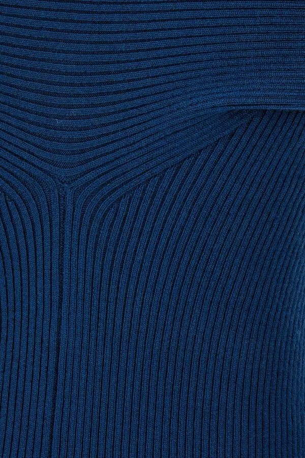LANVIN Ribbed Button-detailed V-neck Knitwear