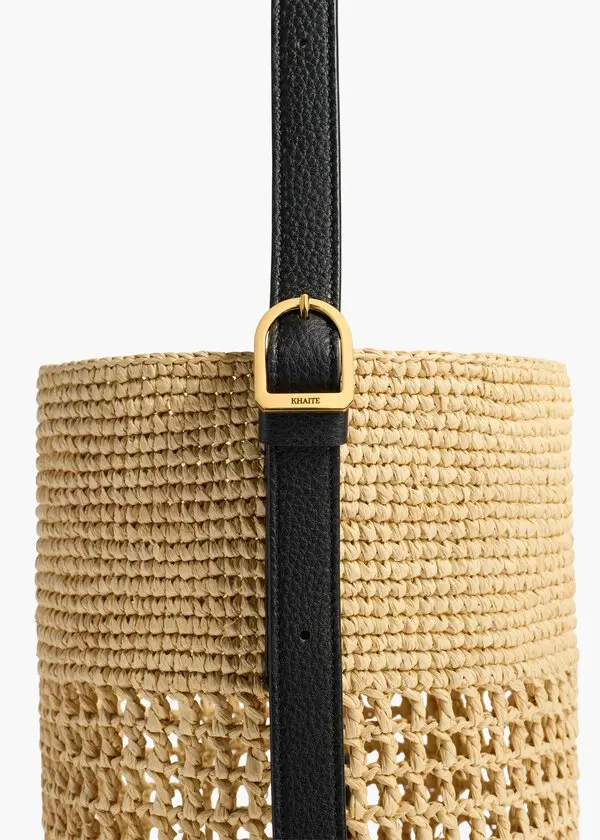 Khaite Small Billie Bucket Bag - Natural