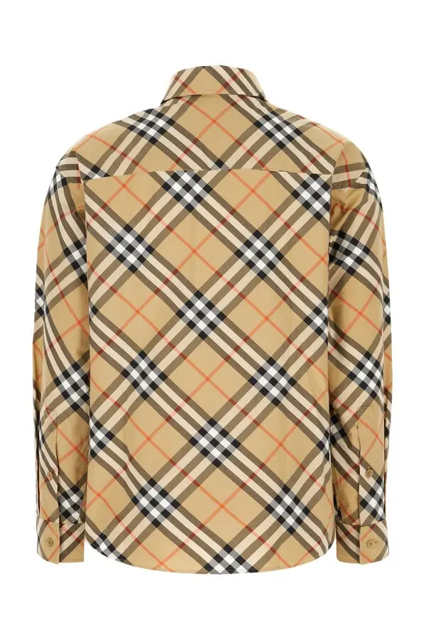 Burberry Checkered Long Sleeve Button-up Shirt