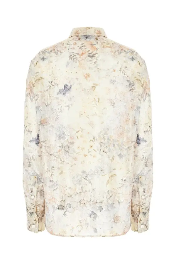 GOLDEN GOOSE Floral Print Sequin Shirt