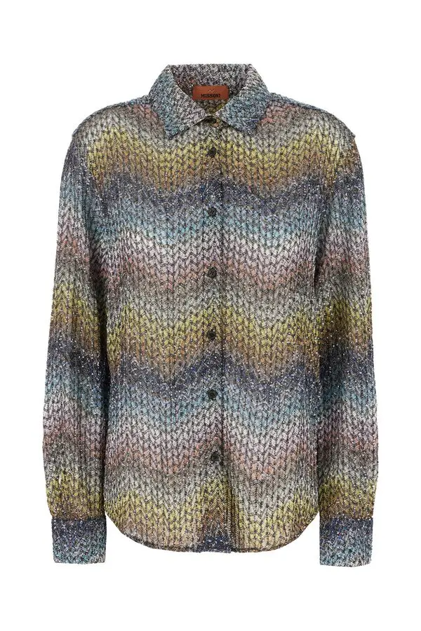 Missoni Striped Knit Shirt - Multicolor