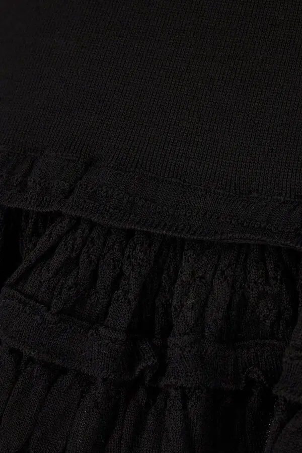 Alaïa Ruched Ruffle Skirt - Multicolor
