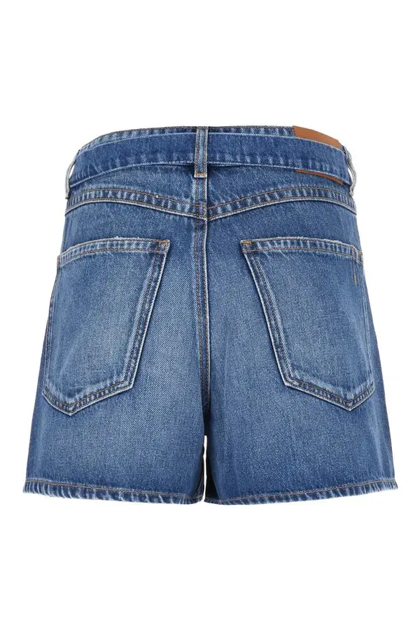 Sportmax Denim Belted Shorts - Multicolor