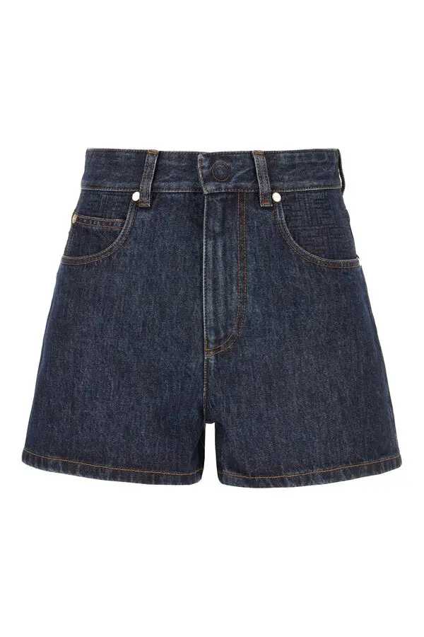 Fendi Denim Shorts - Multicolor