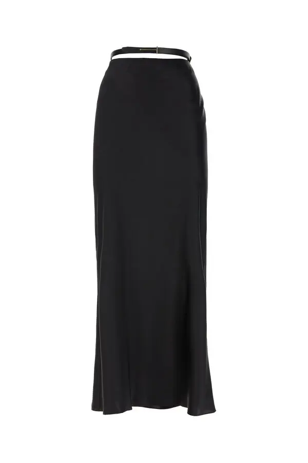 TOM FORD Black Skirt With Belt Detail