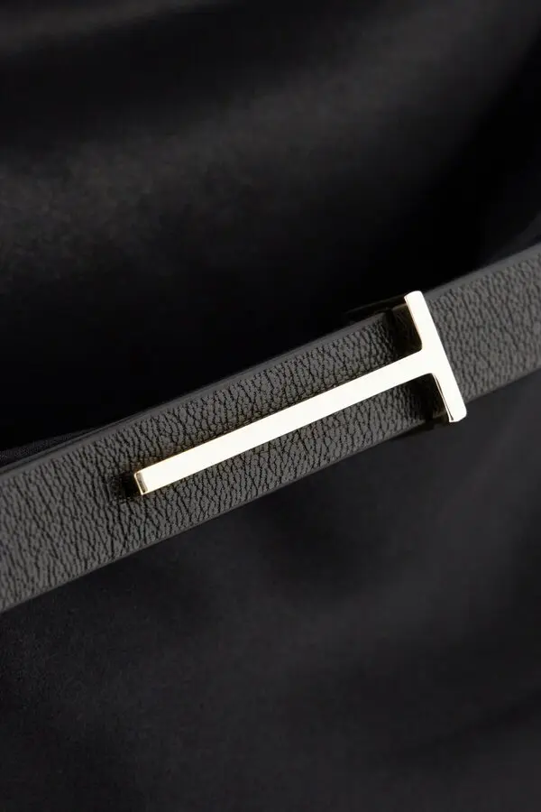 TOM FORD Black Skirt With Belt Detail