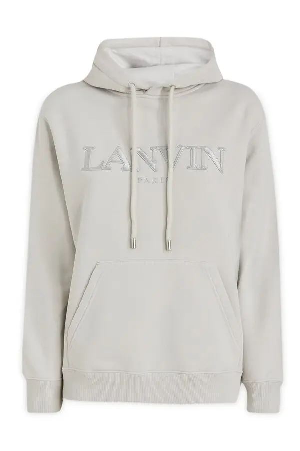 LANVIN Embroidered Logo Hoodie
