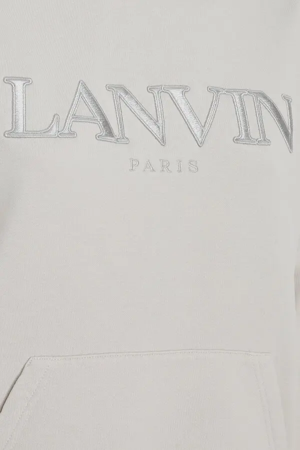 LANVIN Embroidered Logo Hoodie