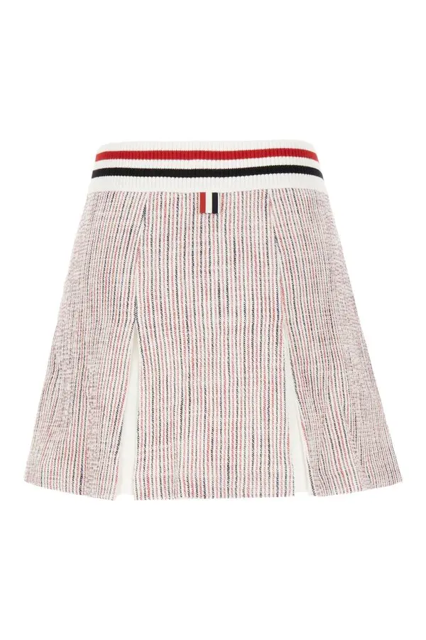 Thom Browne Striped Pleated Mini Skirt